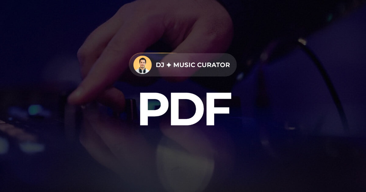 PDF | DJ & Music Curator